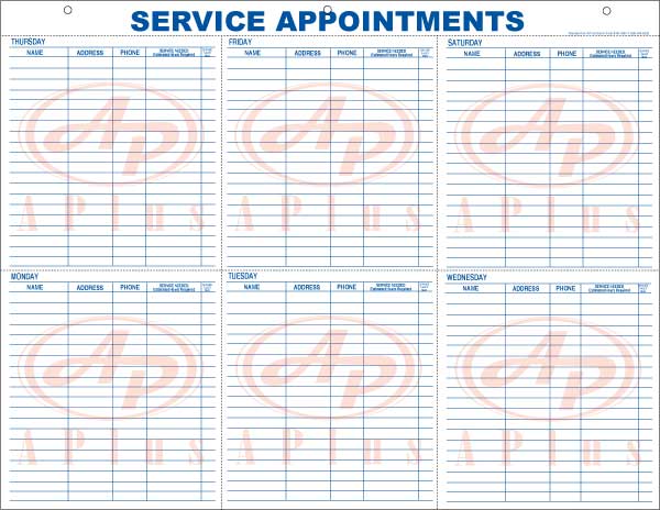 Service Appointments