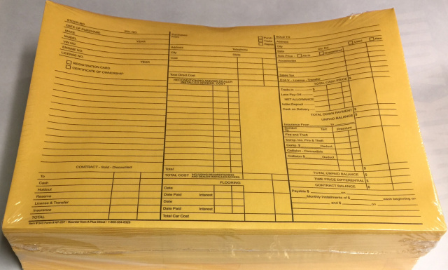 Preprinted Deal Jackets