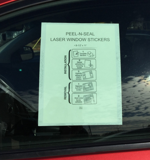 Blank Addendum Stickers
