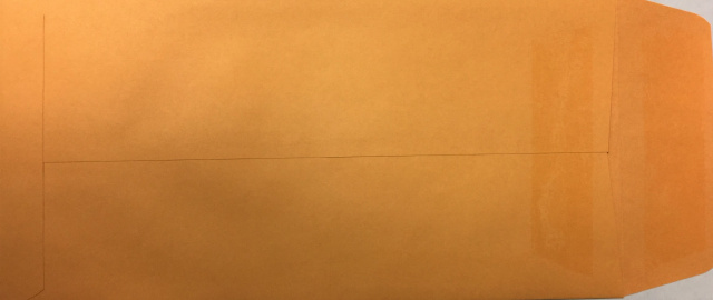 License Plate Envelope